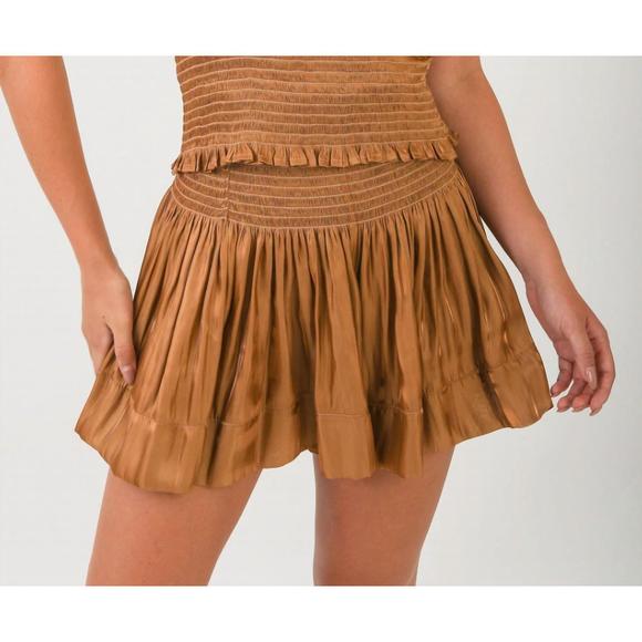 Koch | Skirts | New Koch Erica Skirt In Copper Sun Gloss | Poshmark